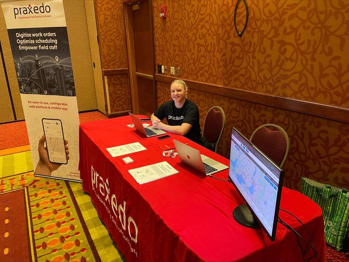 At the IBTA vendor showcase 2022 - Praxedo